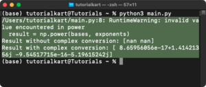 NumPy power() - Raises Elements of Array to Power of Elements in Another Array